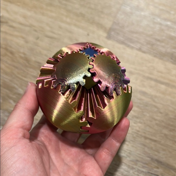 Toys | Colorful Gear Sphere Fidget Spinner Ball | Poshmark